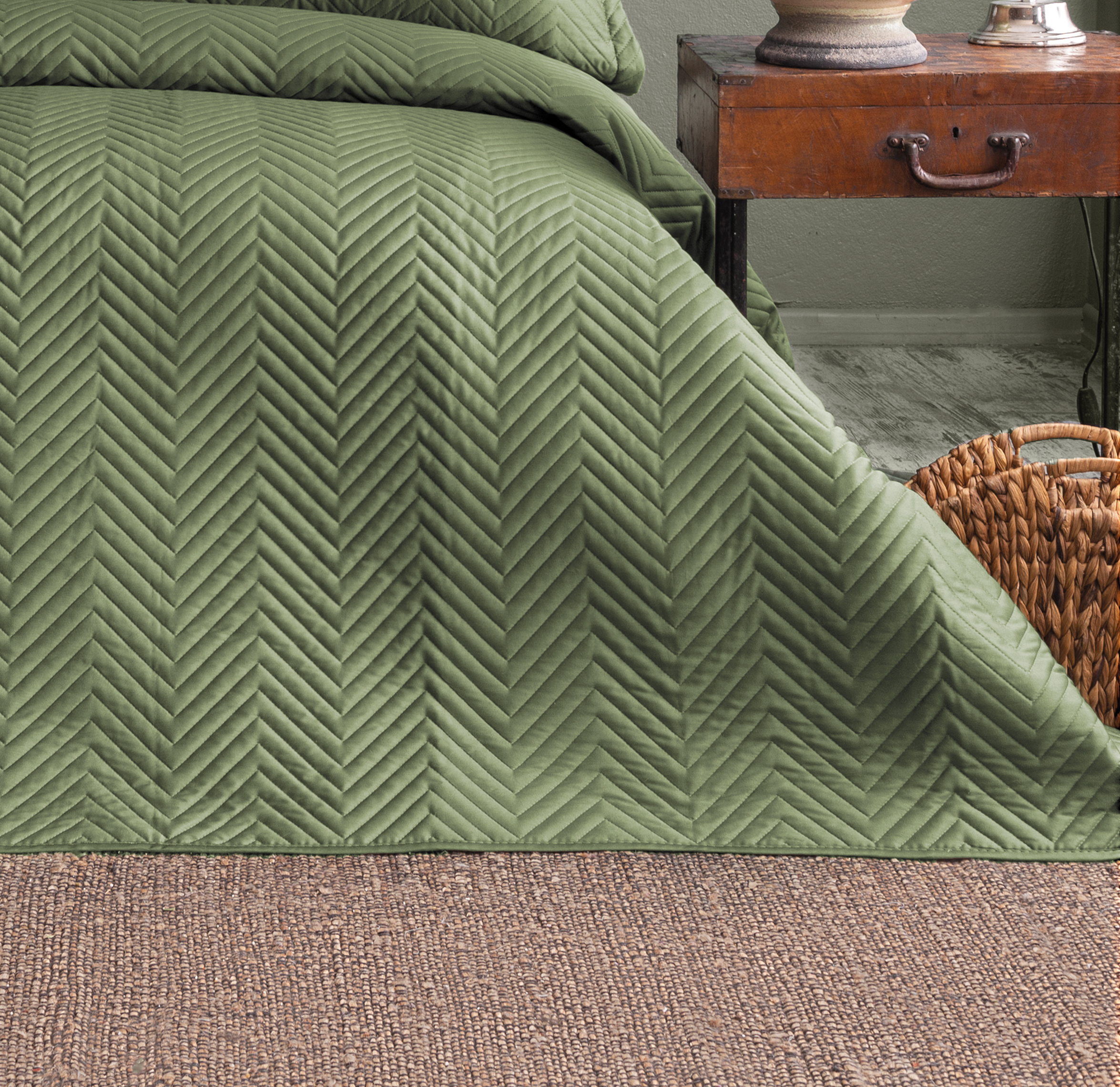 ISSIMO HOME SIMPLY ПОКРЫВАЛО FOREST GREEN | sleeppp.ru